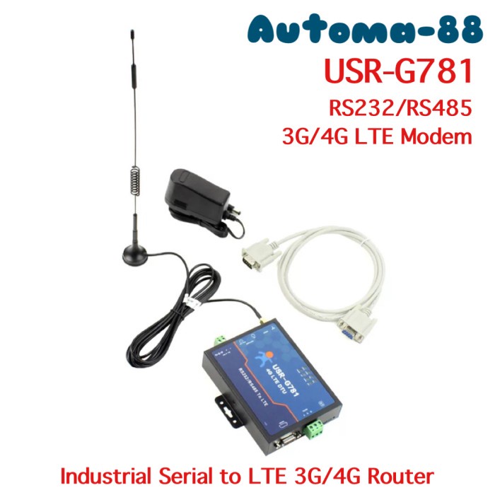 Jual Terbaru Industrial Converter RS232 RS485 to LTE 3G 4G Router Modem ...