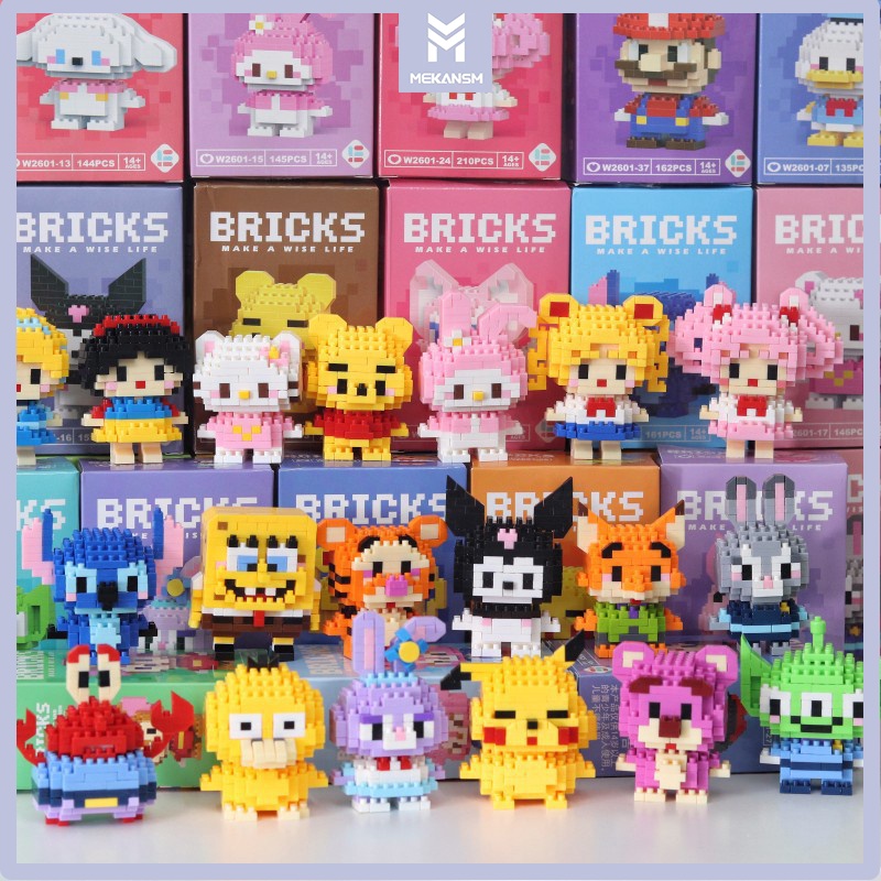 Jual MEKANSM Nano 3D Block Mini Bricks Toys Model Kartun Building Blok ...