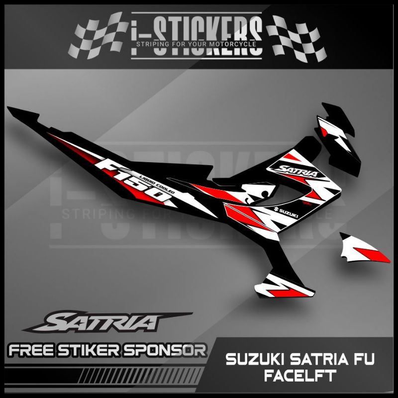 Jual Stiker Striping Suzuki Satria Fu Facelift Motif Rider Grafis ...