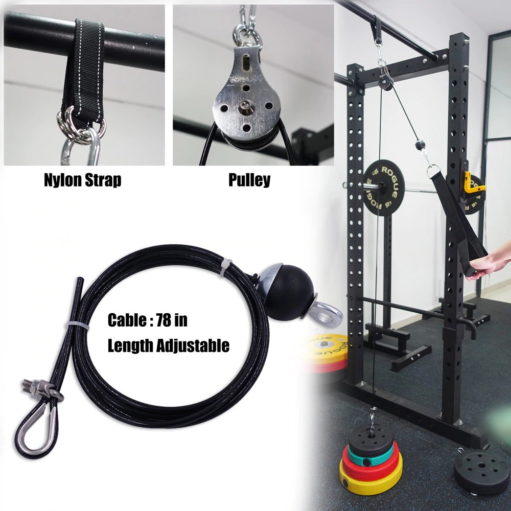 Jual Pull down Katrol catrol Alat Fitness kabel Gym DIY cable Machine ...