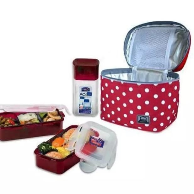 Jual Lock&Lock Exclusive Dotted Lunch Box | Shopee Indonesia