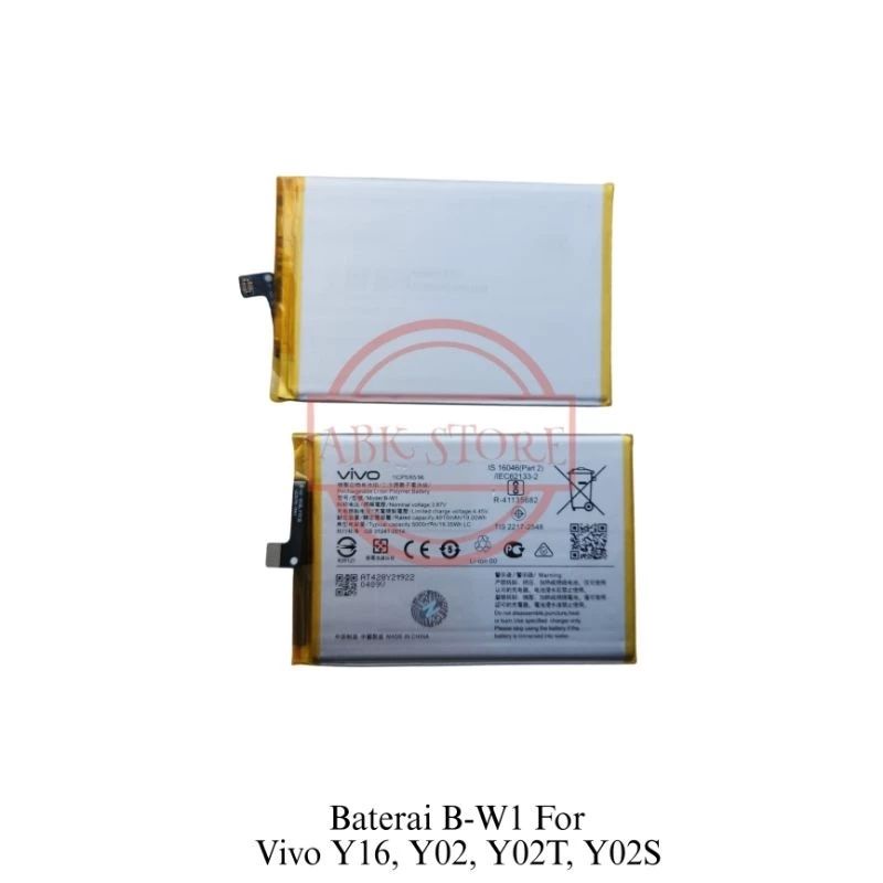Jual BATTERY BATRE BATERAI BATRAI VIVO Y16 Y02 Y02T Y02S B-W1 BW1 BATU ...
