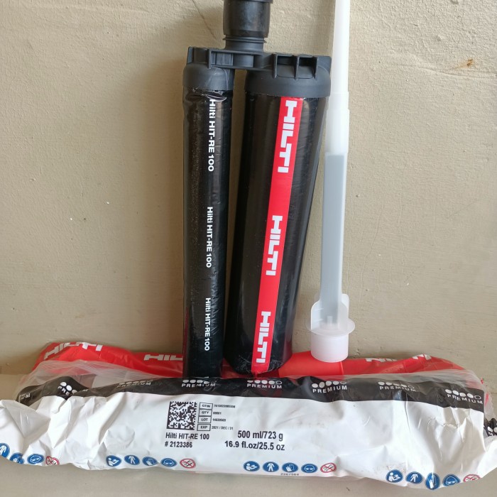 Jual Hit Re 100 Chemical Anchor Hilti,Lem Anchor Beton,Rebar Stek-500 ...