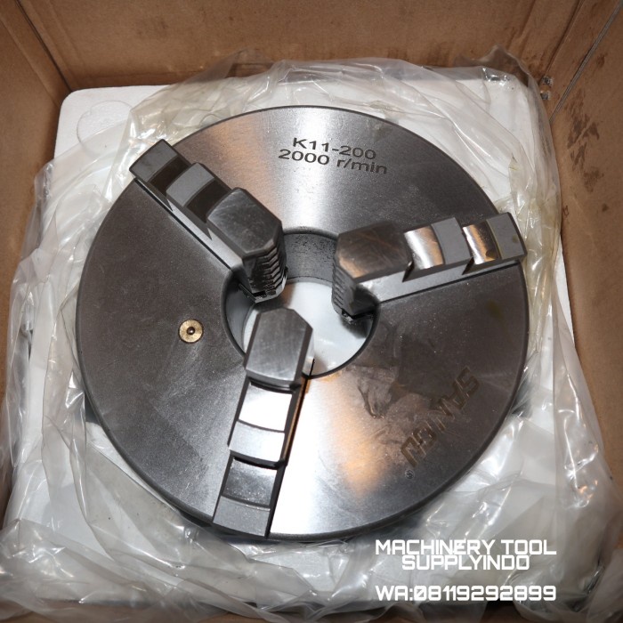 Jual Chuck Bubut 8 Inch Type K11-200 Kaki 3 Merk San Ou | Shopee Indonesia