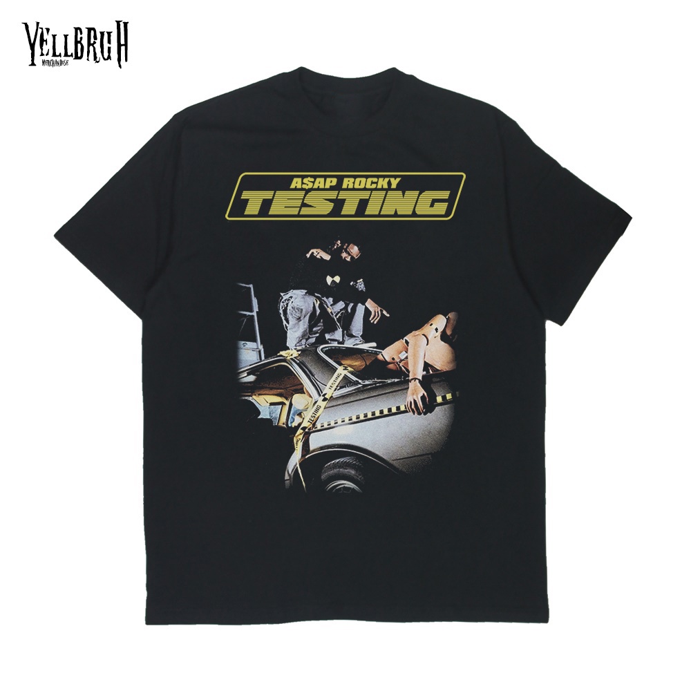 Jual T-shirt Asap Rocky Testing Yellbruh Merchandise Tee Black | Shopee ...