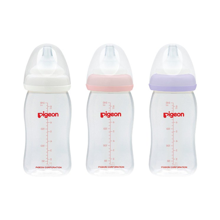 Jual Pigeon Softouch Peristaltic Plus Pp Wide Ne Bottle Set 3 Pcs 3+ Bulan Botol Susu 240Ml ...