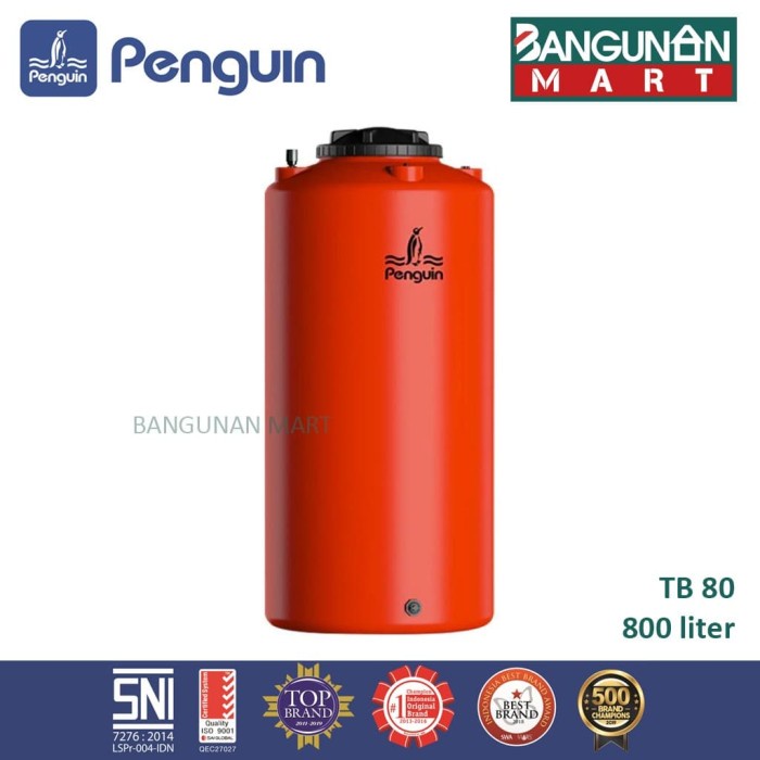 Jual Terlaris Toren Tangki Air Penguin Kapasitas 800 Liter ( Tb 80 ...