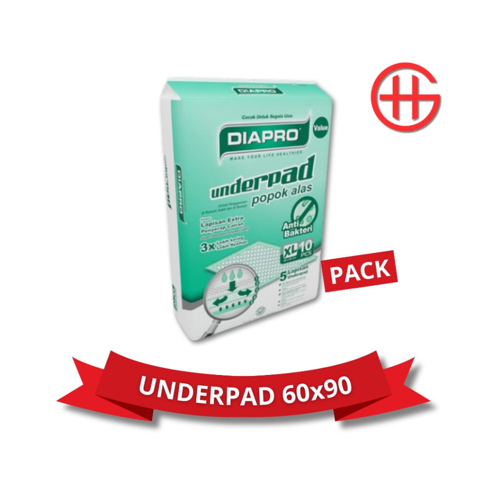 Jual GH DIAPRO Underpad Popok Alas 60x90 | Shopee Indonesia