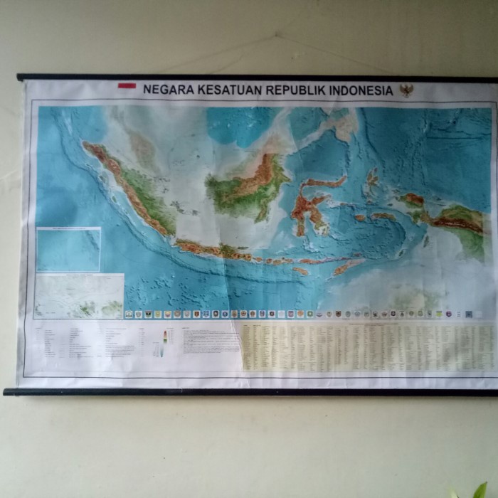 Jual Promo Peta Indonesia Nkri Peta Dinding Edisi Thn 2023 Lengkap 38 ...