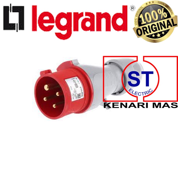 Jual Guid Plug Mounting / Male / Steker Industri 4 Pin 16 Amper Legrand ...