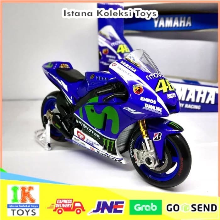 Jual COD Diecast Miniatur Motogp Valentino Rossi Diecast Maisto Skala 1 ...