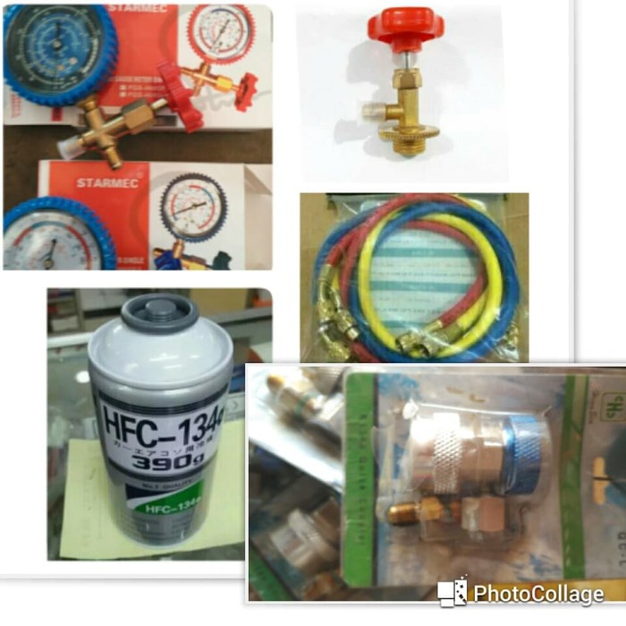 Jual New Paket Isi Freon Ac Mobil Anda Paket Klea Hfc-R134 Freon R134 Qc-L Terbatas | Shopee ...