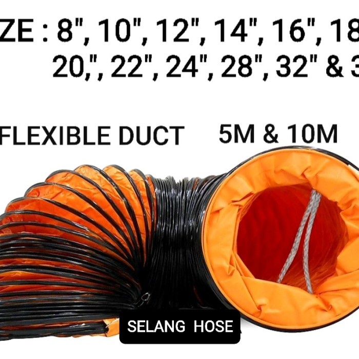 Jual Jual Terbaru 10"(250 Mm)/5 & 10 Meter/Flexible Duct Hose/Selang Ducting Spiral | Shopee ...