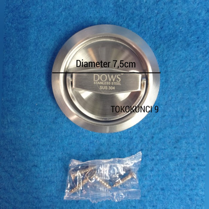 Jual Handle Bulat Pull Plat Dows Pp009 Sus304 Ring Pull Stainless ...