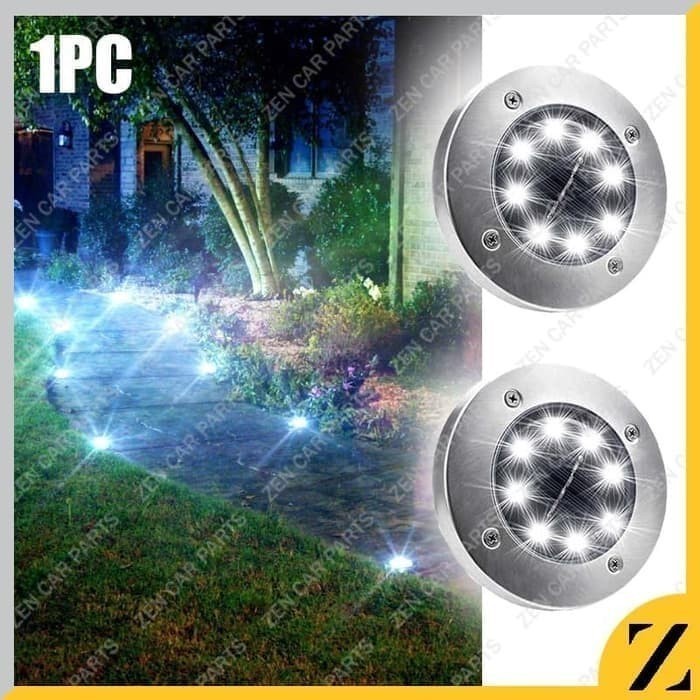 Jual Lampu Taman Bulat Tangga Tancap Pavling Solar Cell Panel Tenaga ...
