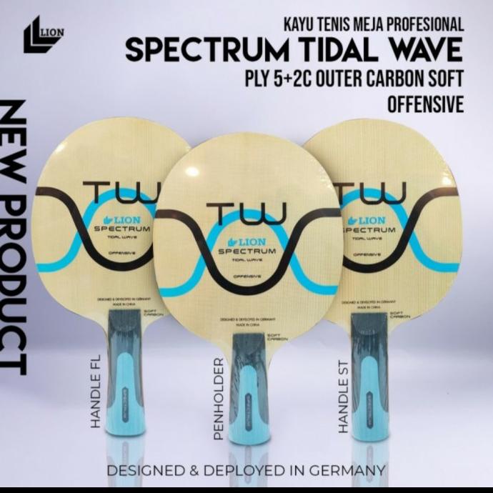 Jual Kayu Bat Tenis Meja Pingpong Lion Spectrum Tidal Wave Offensive ...
