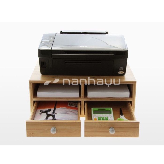 Jual Bae Meja Printer / Tempat Printer 2Laci Penyimpan Dan 2 Sekat ...
