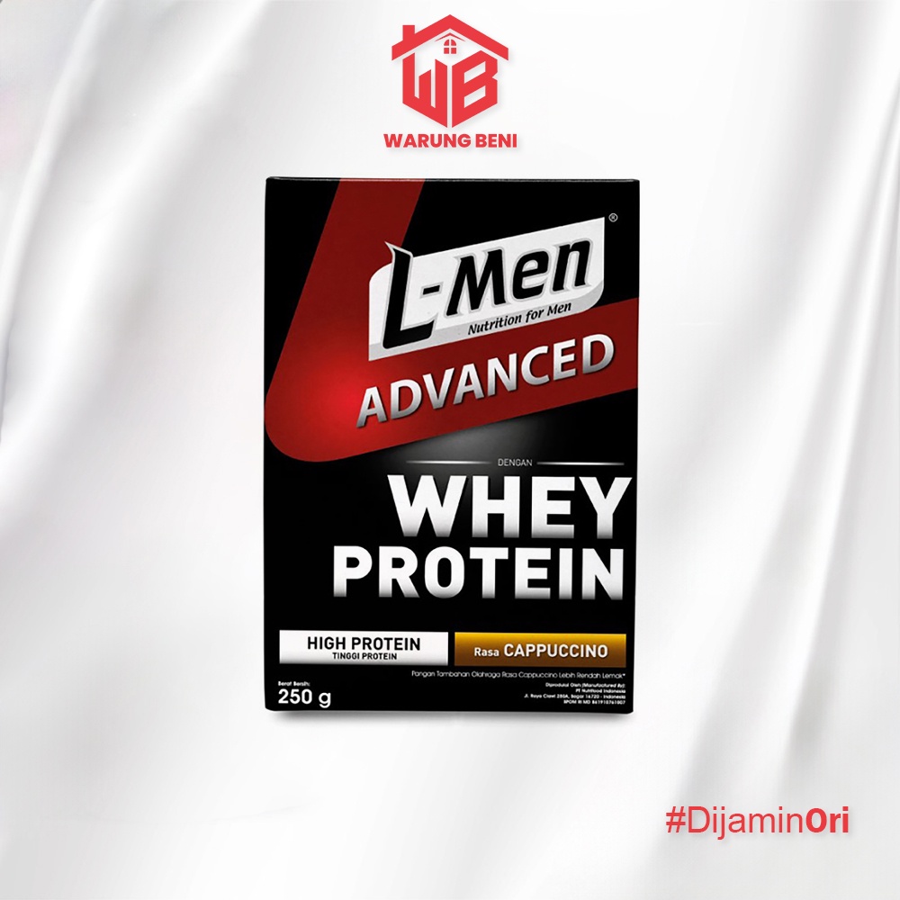 Jual L-Men Advanced Susu Tinggi Protein Dengan Whey Protein Cappuccino ...