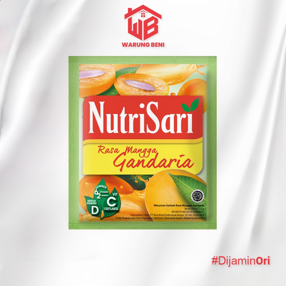 Jual NutriSari Mangga Gandaria - Minuman Segar Bervitamin (40 Sachet ...