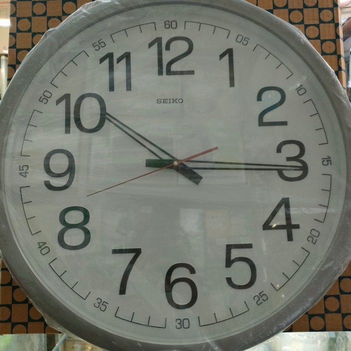 Jual Ready Jam Dinding Seiko Besar 50Cm Sweep Limited | Shopee Indonesia