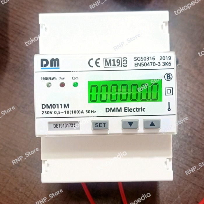 Jual Original Dm011M Kwh Meter Digital 1 Phase Dm Direct 100A Tanpa Ct ...