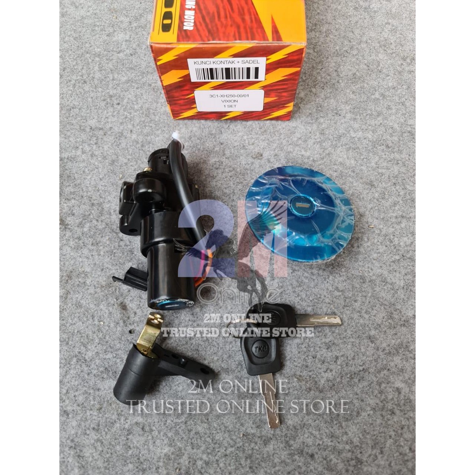 Jual Key Set Kunci Kontak Tutup Tangki Vixion Merk Tokaido 3C1-Xh250-00 ...
