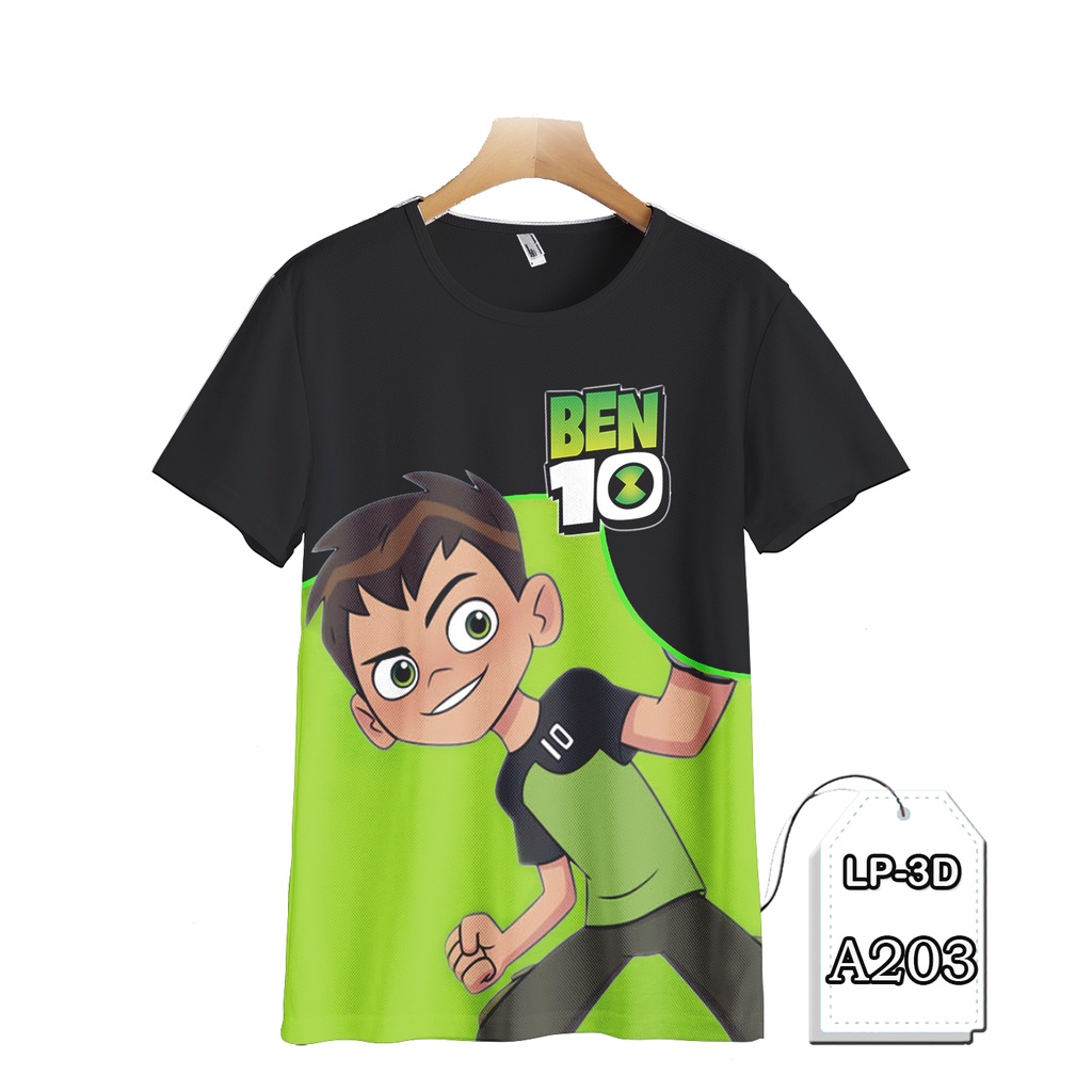 Jual Baju Ben 10 Kaos Anak dan Dewasa Printing 3D #LP3D-A203 | Shopee ...
