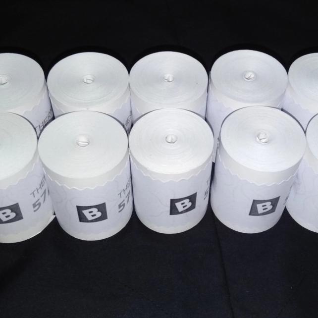 Jual Kertas 57x40 | 58x40mm struk edc kasir thermal coreless 1 dus 100 ...