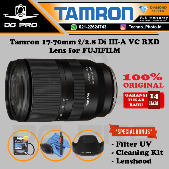 Jual Tamron 17-70mm f2.8 for Fujifilm X Di III-A VC RXD Fuji 17-70 mm | Shopee Indonesia
