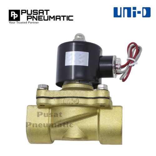 Jual Promo 1" Solenoid Valve Kuningan 2 Way Uni-D Type Uw 25 Size 1 Inch Terbaik | Shopee Indonesia