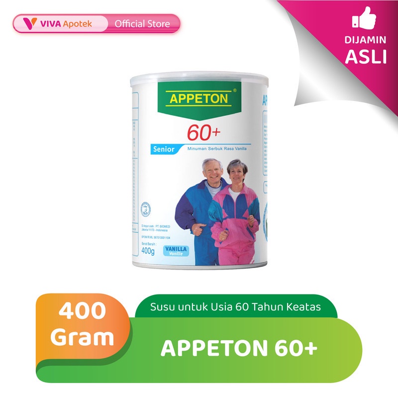 Jual Appeton 60+ Susu untuk Memenuhi Kebutuhan Nutrisi Lansia (400 ...