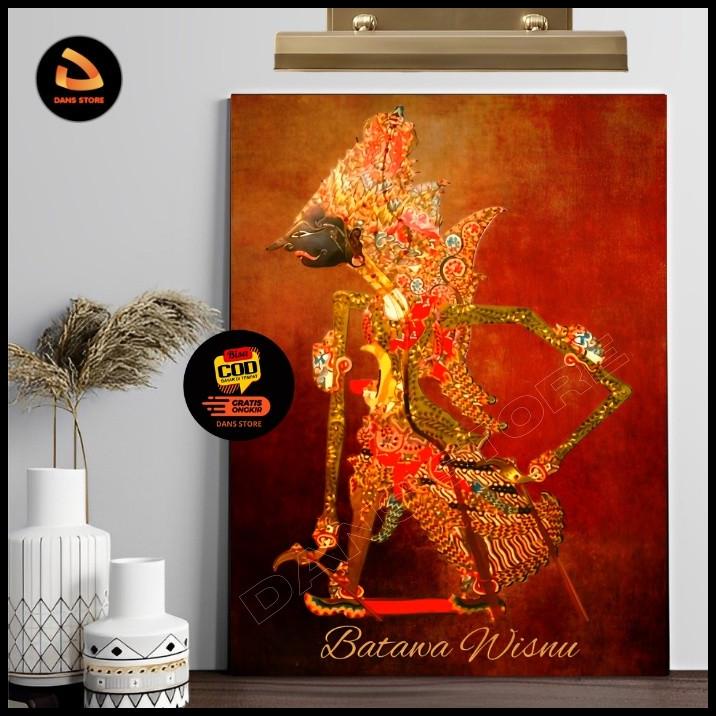 Jual TERMURAH POSTER WAYANG KULIT BATARA WISNU HIASAN DINDING BAHAN ART ...