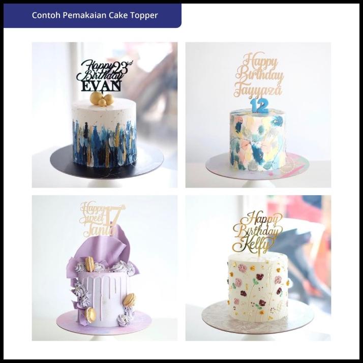 Jual TERBARU CUSTOM CAKE TOPPER | TOPPER KUE AKRILIK | HIASAN KUE ...