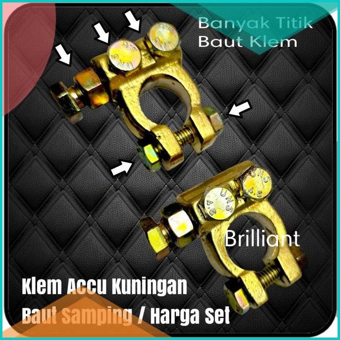 Jual Klem Terminal Aki Accu Kuningan - Baut Samping 4 Titik 20JVLZ3 ...