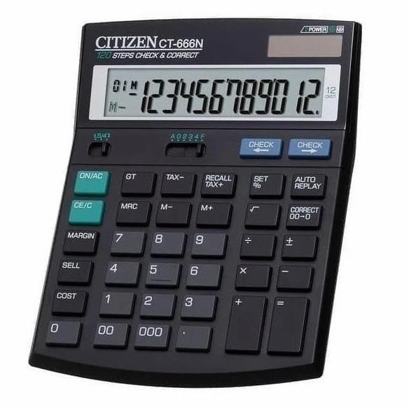 Jual Kalkulator Citizen CT 666N - Kalkulator 12 Digit - Kalkulator ...