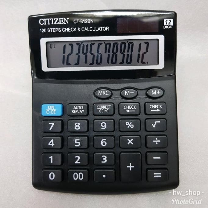Jual Kalkulator Citizen 12 Digit Ukuran 10x12 Cm Check Dan Correct ...