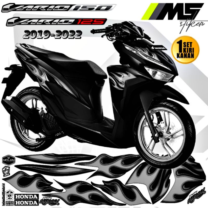 Jual Decal Sticker Striping Variasi Vario 125 Api 2019-2022 & Vario 150 ...