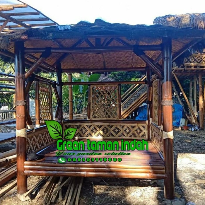 Jual [Original] Bambu Hitam/Gazebo Bambu Limited | Shopee Indonesia
