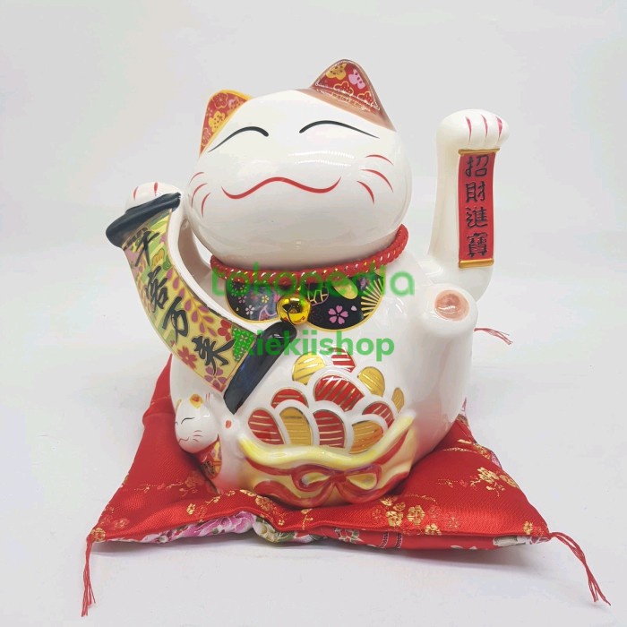 Jual [Original] Patung Maneki Neko Kucing Hoki Rejeki Sw380 Limited ...