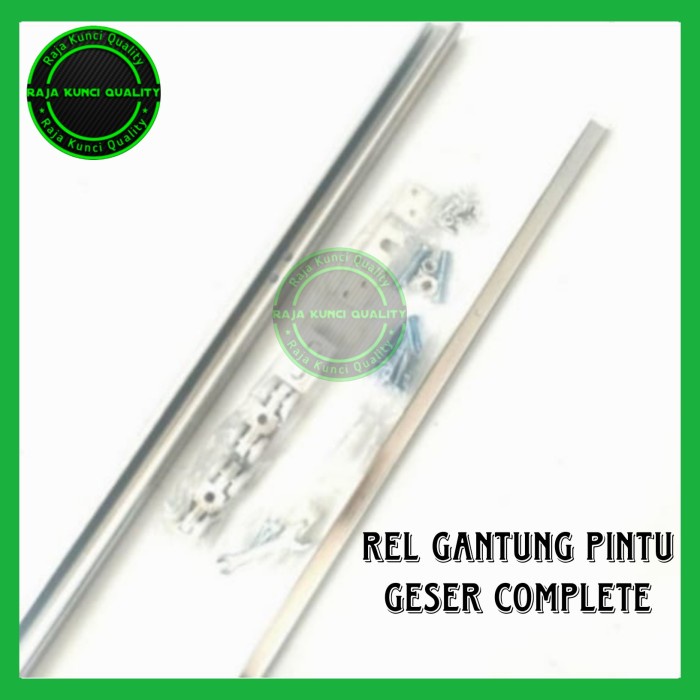 Jual [Ori] Rel Gantung Pintu Sleding 3M /300Cm/Rel Gantung Pintu Geser ...