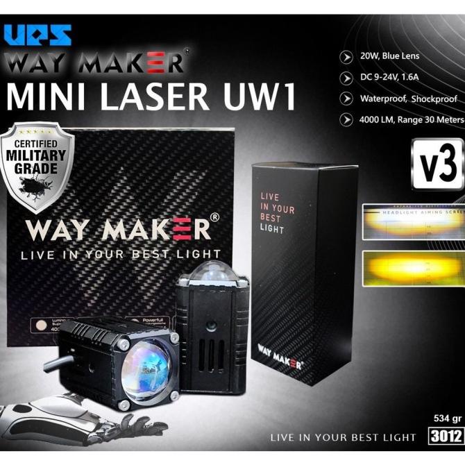 Jual UPS WAY MAKER UW 1 MINI LASER MILITAY GRADE LAMPU LED LASER ...