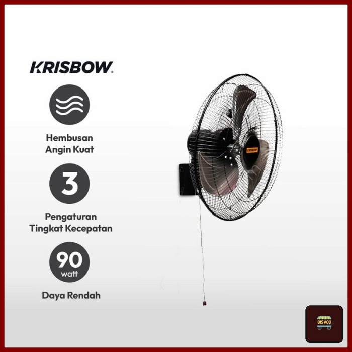 Jual Krisw Kipas Angin Besi Dinding 18 Inci 90 Watt | Shopee Indonesia