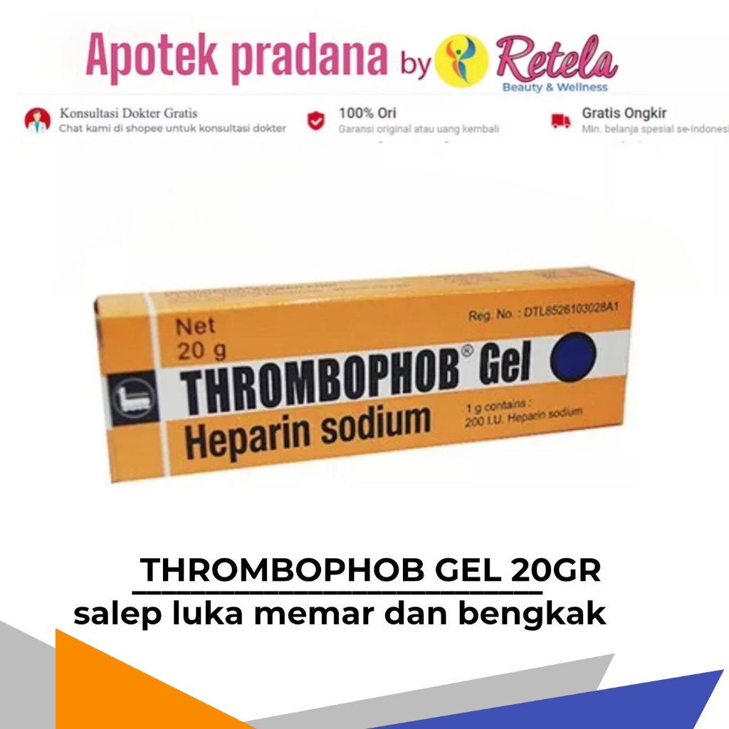 Jual THROMBOPHOB GEL 20GR | Shopee Indonesia