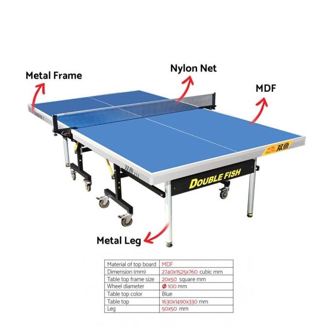 Jual MEJA PINGPONG TENIS MEJA MERK DOUBLE FISH 233 ORIGINAL IMPORT ...