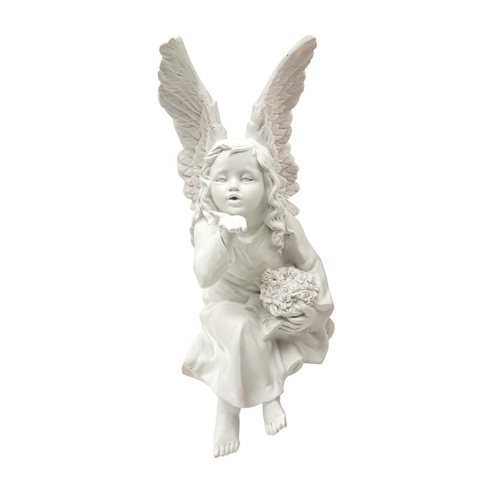 Jual Patung Angel Malaikat Makam Batu Nisan Kuburan Tiup Putih Polos ...