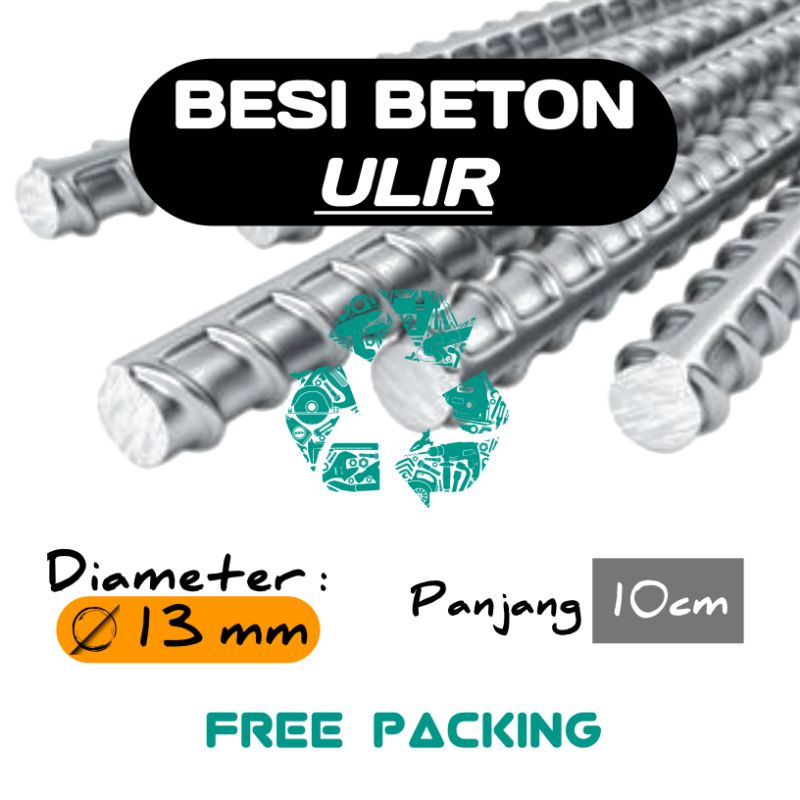 Jual BESI BETON ULIR D13mm, Panjang 10cm. | Shopee Indonesia