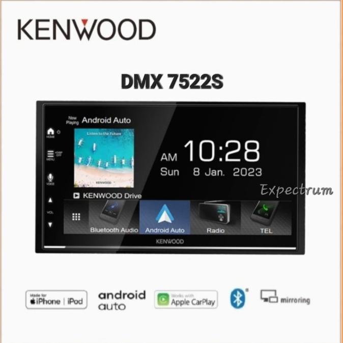 Jual KENWOOD DMX-7522S Headunit Double Din Tape Audio DMX7522S Universal | Shopee Indonesia