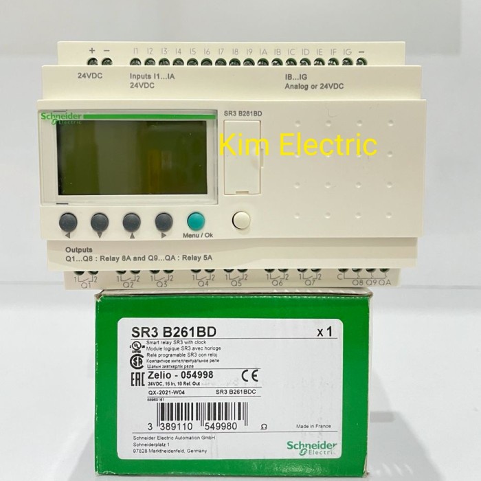 Jual ZELIO SR3 B261BD SCHNEIDER / SR3B261BD ZELIO SMART RELAY 24VDC | Shopee Indonesia
