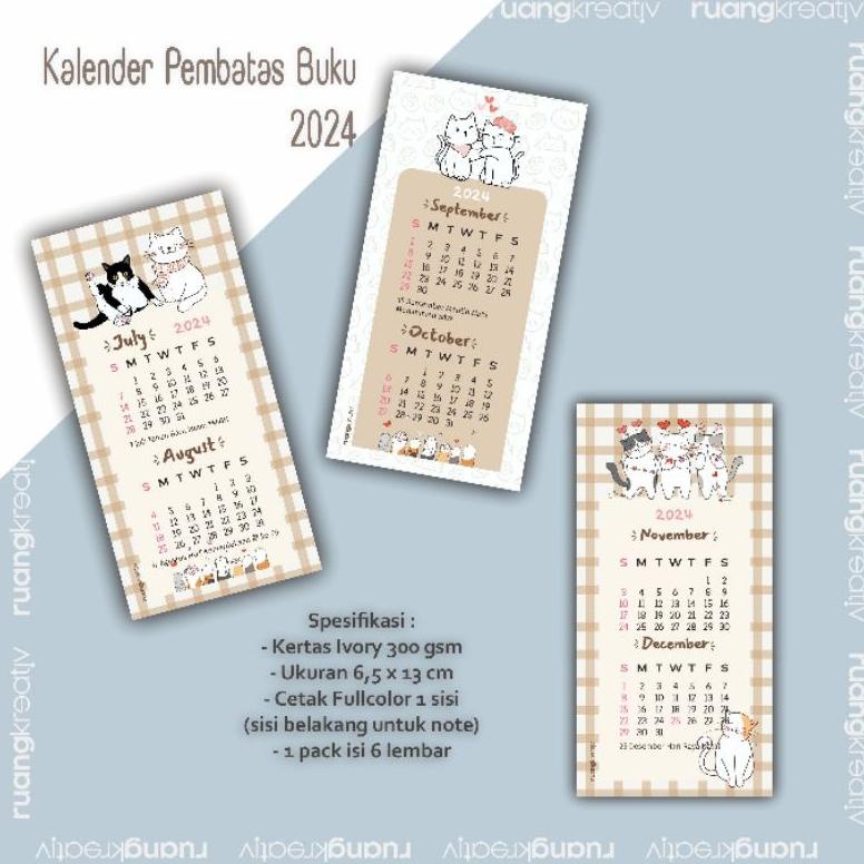 Jual RuangKreativ Kalender Meja Estetik 2023 - 2024 - 2025 Murah - Mini ...
