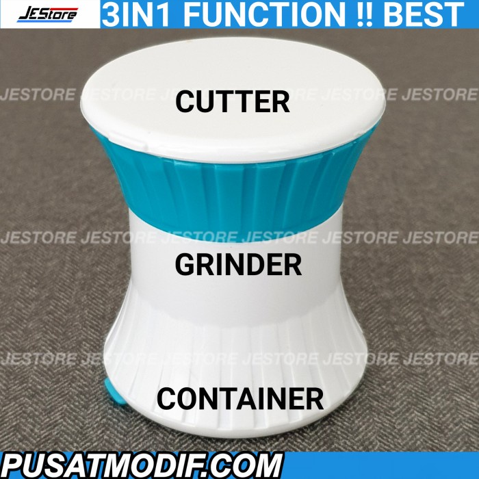 Jual GRINDER CUTTER 3in1 KOTAK OBAT ALAT POTONG GERUS OBAT TABLET PILL ...
